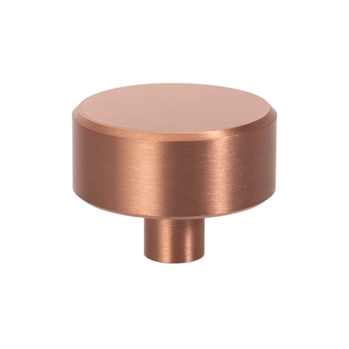 Møbelknop 'Rock' Mat Kobber Børstet - Beslagsbutikken