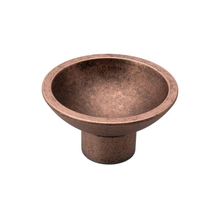 Møbelknop 'Tazza' Mat Kobber - Beslagsbutikken